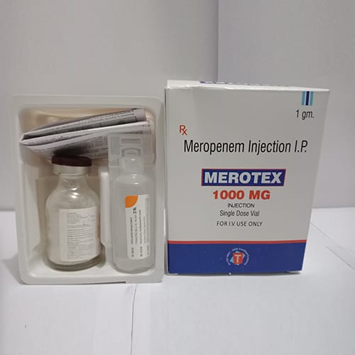 Merotex 1000mg Injection| Price,Uses,Side Effects| Drugcarts